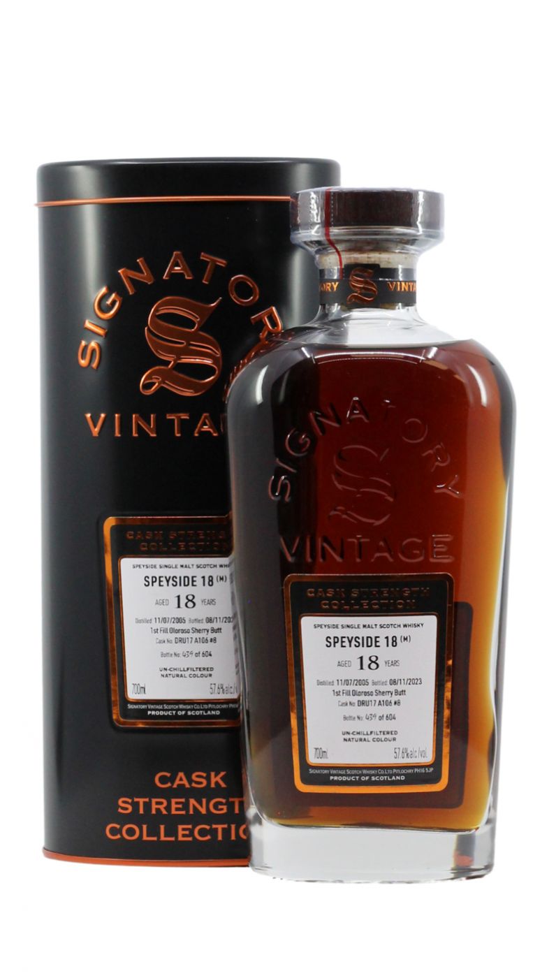 Kensington Wine Market - Signatory Speyside (M) 18 Year 57.6% (102287)